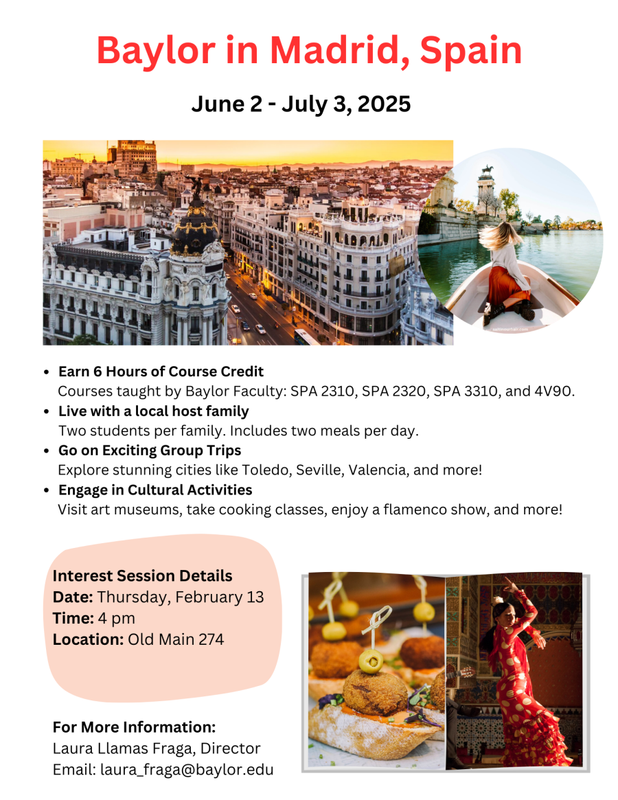 Madrid Study Abroad Interest Session | Calendar | Baylor University